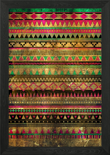 Magic aztec tribal pattern Framed Wall Art Poster Canvas Print Picture ...