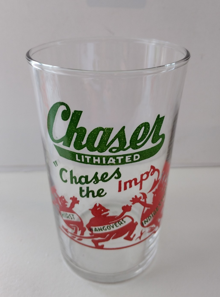 Chaser Lithiated Chases The Imps Soda Fountain Beer 4 1/2" Glass ...