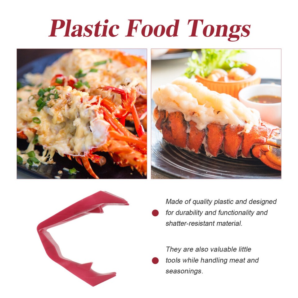 12 Pcs Food Clips Trongs Finger Utensils Pot Pan Gripper Mini Kitchen ...