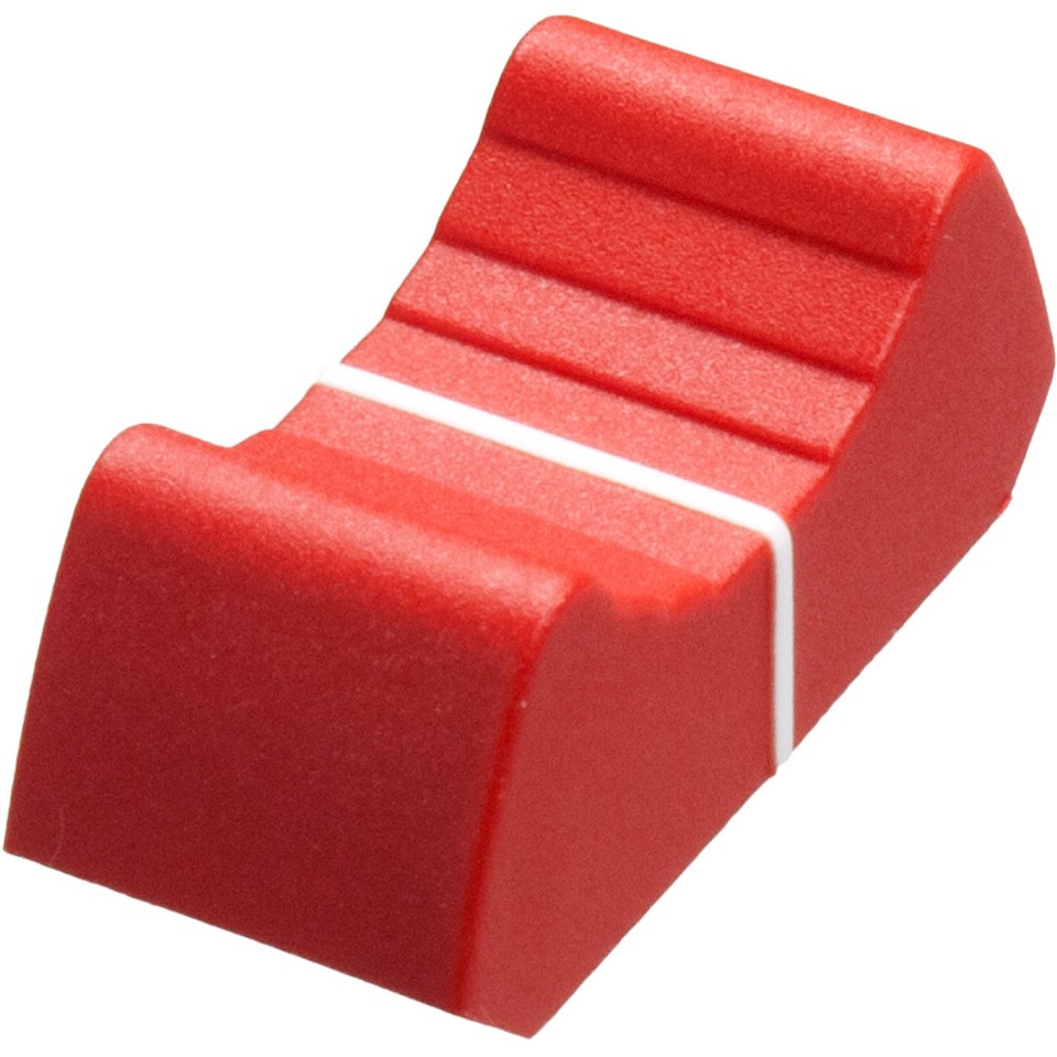 Sifam 6 Botón de Fader Rojo Blanco 8mm Control Deslizante Botón Poti ...