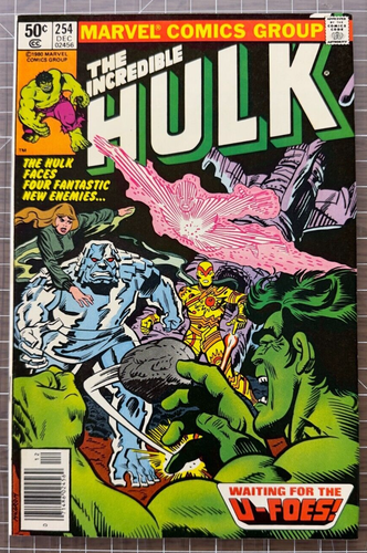 INCREDIBLE HULK #254 1st app U-Foes: Vapor, Ironclad, Vector 1980 ...