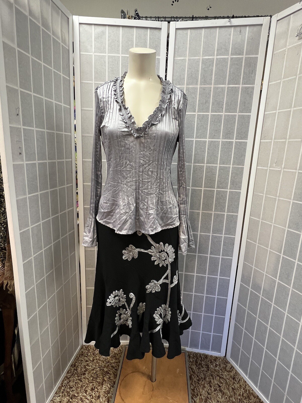 Sunny Leigh, Womans, Set(2), Blouse, Gray, SizeS, Ski… - Gem