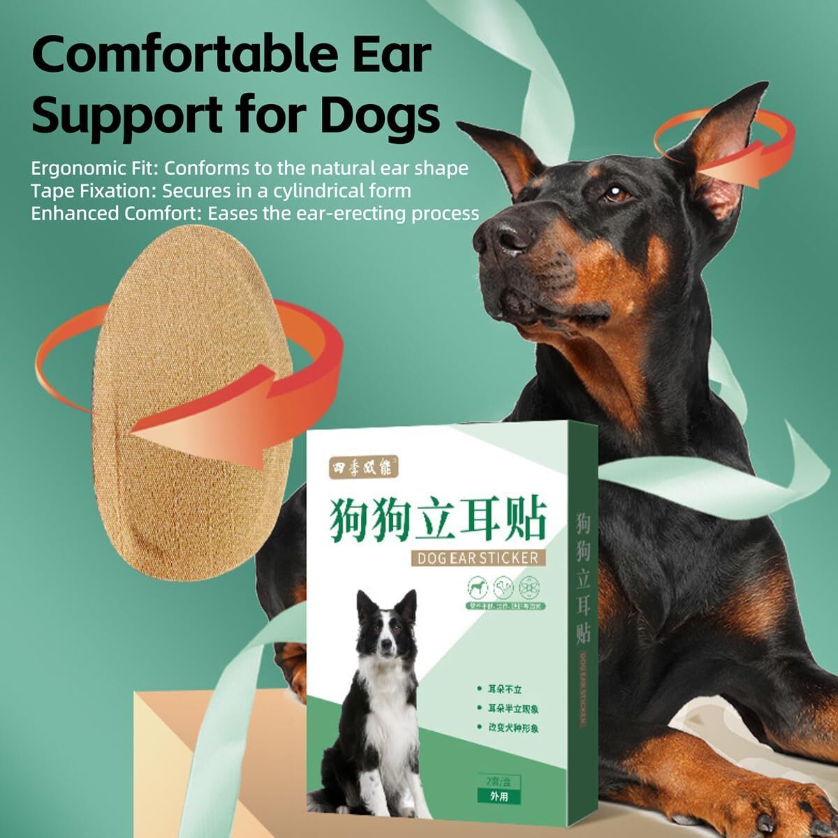 Dog Ear Posting Kit for Doberman Pinschers - Ear Stand Up Support Tool ...