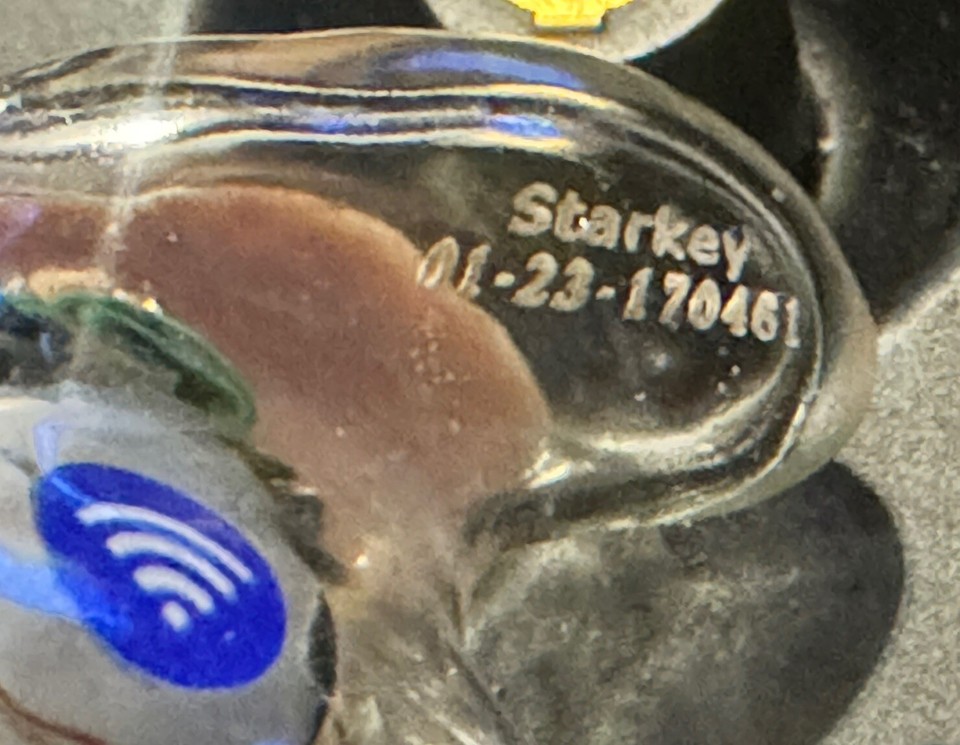 Starkey Evolv AI 2400 (LEFT ONLY) ITE Rechargeable CUSTOM HEARING AID w ...