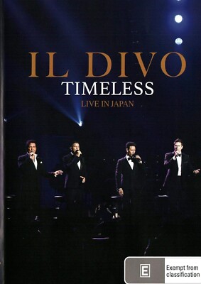 IL DIVO TIMELESS LIVE IN JAPAN DVD 15TH ANNIVERSARY EDITION Brand New ...