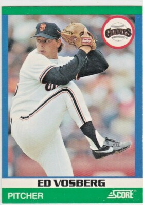Ed Vosberg Giants Pitcher 1991 Score RISING STAR Card # 80 NrMint | eBay