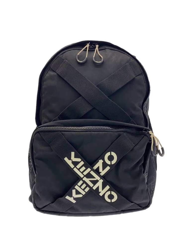 KENZO Backpack Polyester Black SU0251-FB6 Logo Crossover from Japan ...