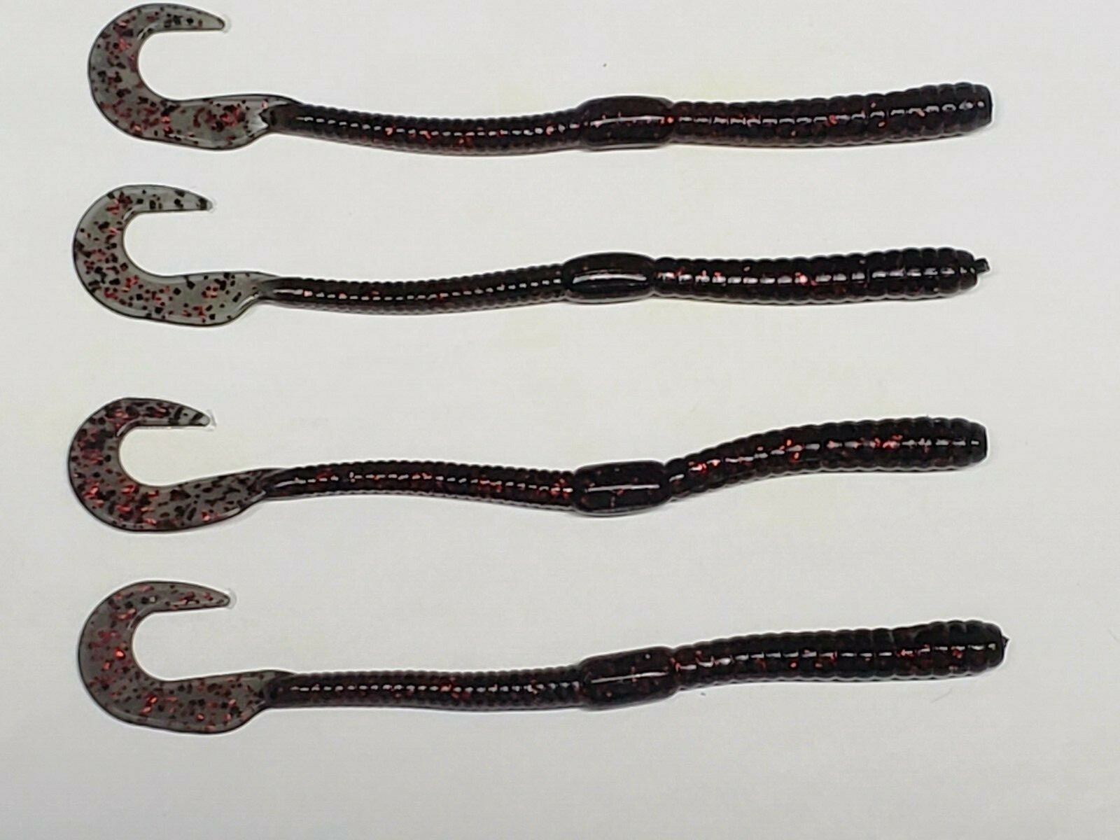 Nimrod's Tackle 6 INCH CURL TAIL WORMS 15 Per Pack Made in USA | eBay