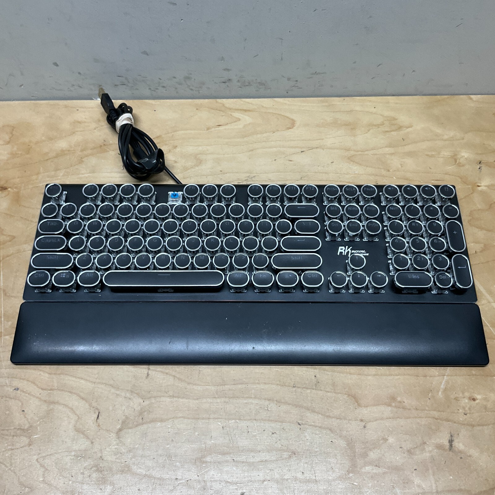 RK ROYAL KLUDGE Typewriter Mechanical Gaming Keyboard Blue Switch S108 ...