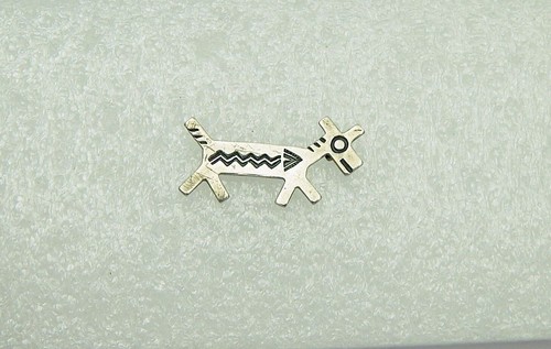 Sterling Mini Dog Pin Native American Southwestern Free Ship | eBay