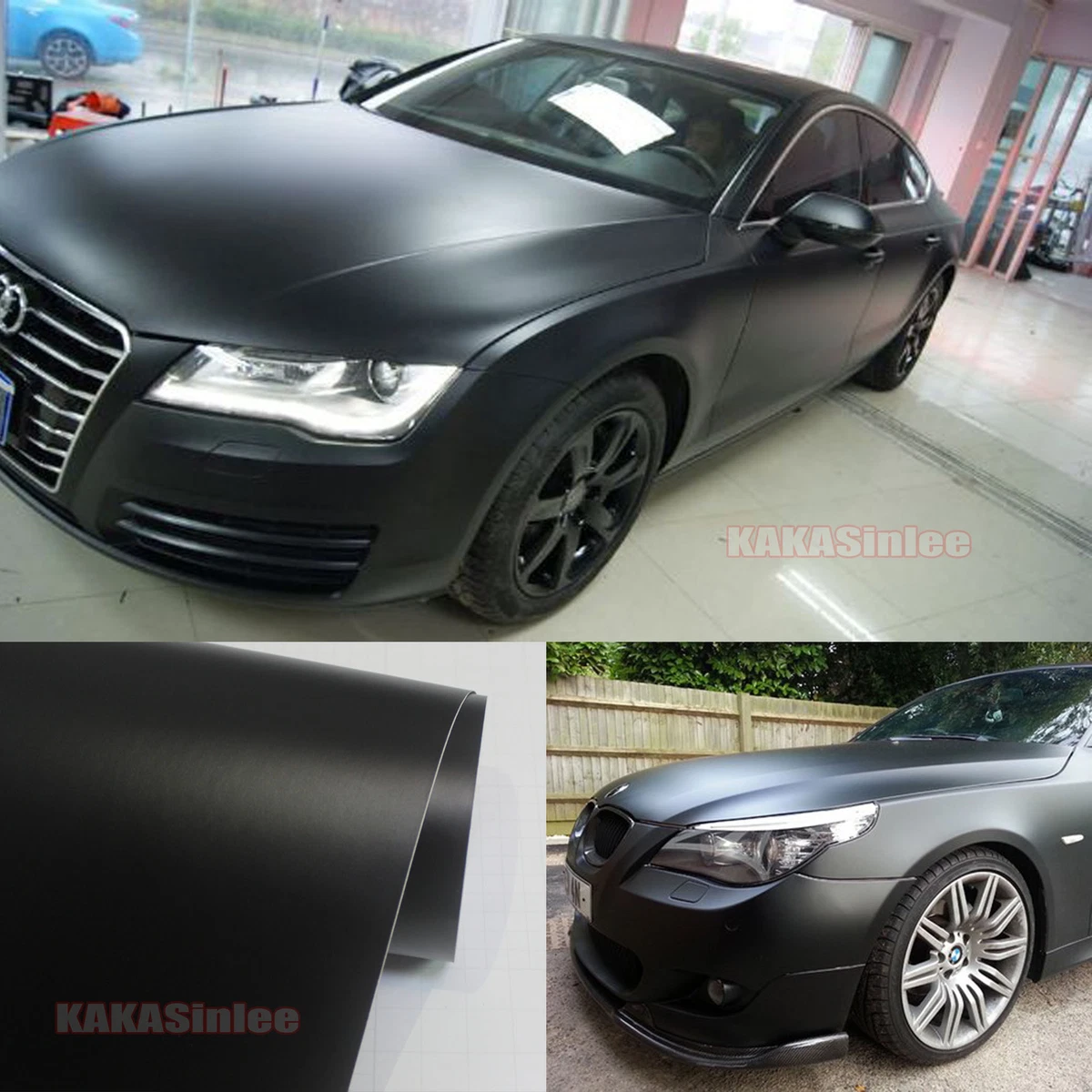 Glass Black Car Wrap