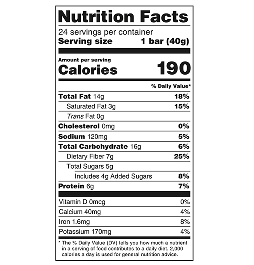 Member's Mark The Better Nut Bar, Dark Chocolate and Sea Salt, 24 ct ...