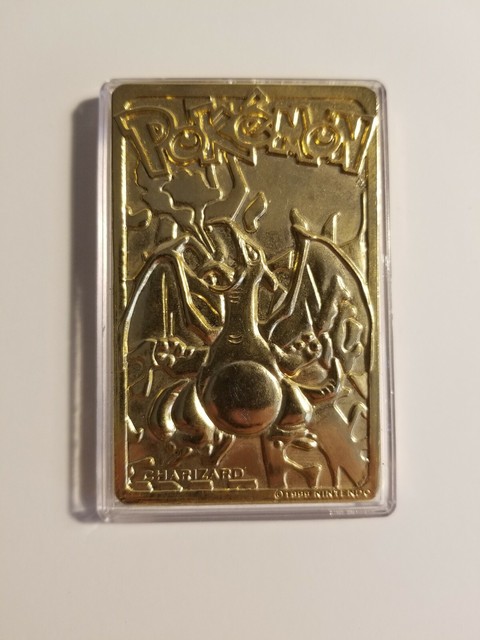 Pokemon Charizard 1999 Nintendo Flame Gold Bar Collectible | eBay