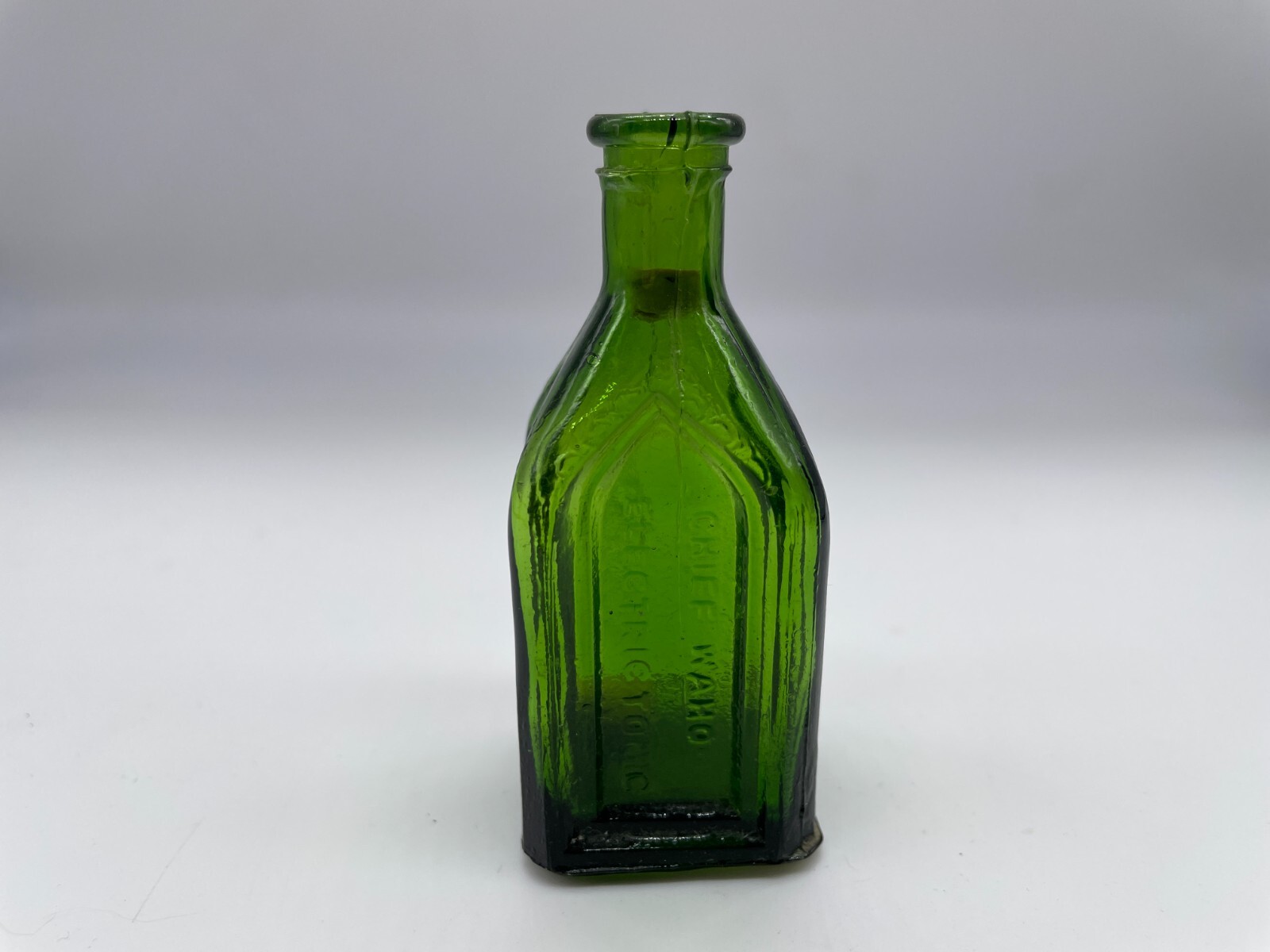 Vintage Green Chief Wahoo Electric Tonic Bottle Walbridge Co. Dunsmuir ...