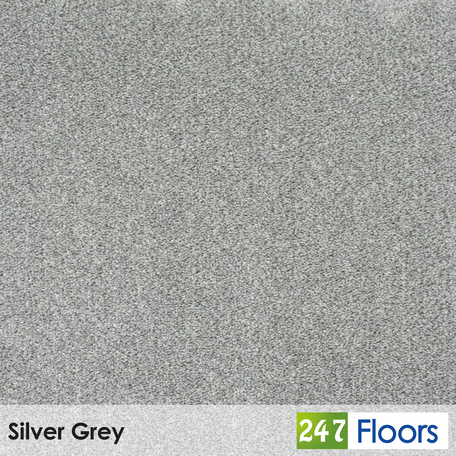 Silver Grey Soft Saxony Carpet 12mm Thick Stain Resistant Durable ...