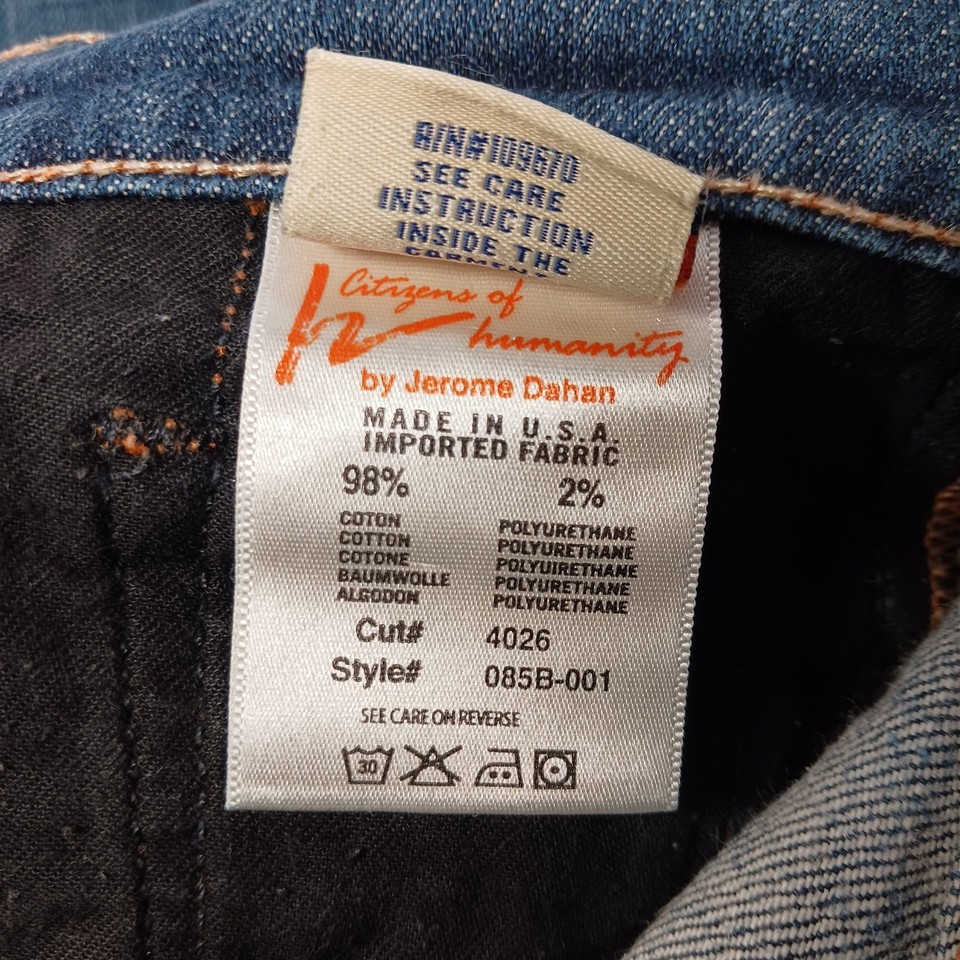 Citizens Of Humanity Margo Low Waist Bootcut Jeans Women Sz 27X30 Blue ...