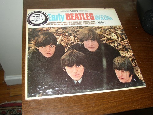 EARLY BEATLES LP RECORD w/ MGB HYPE STICKER | eBay