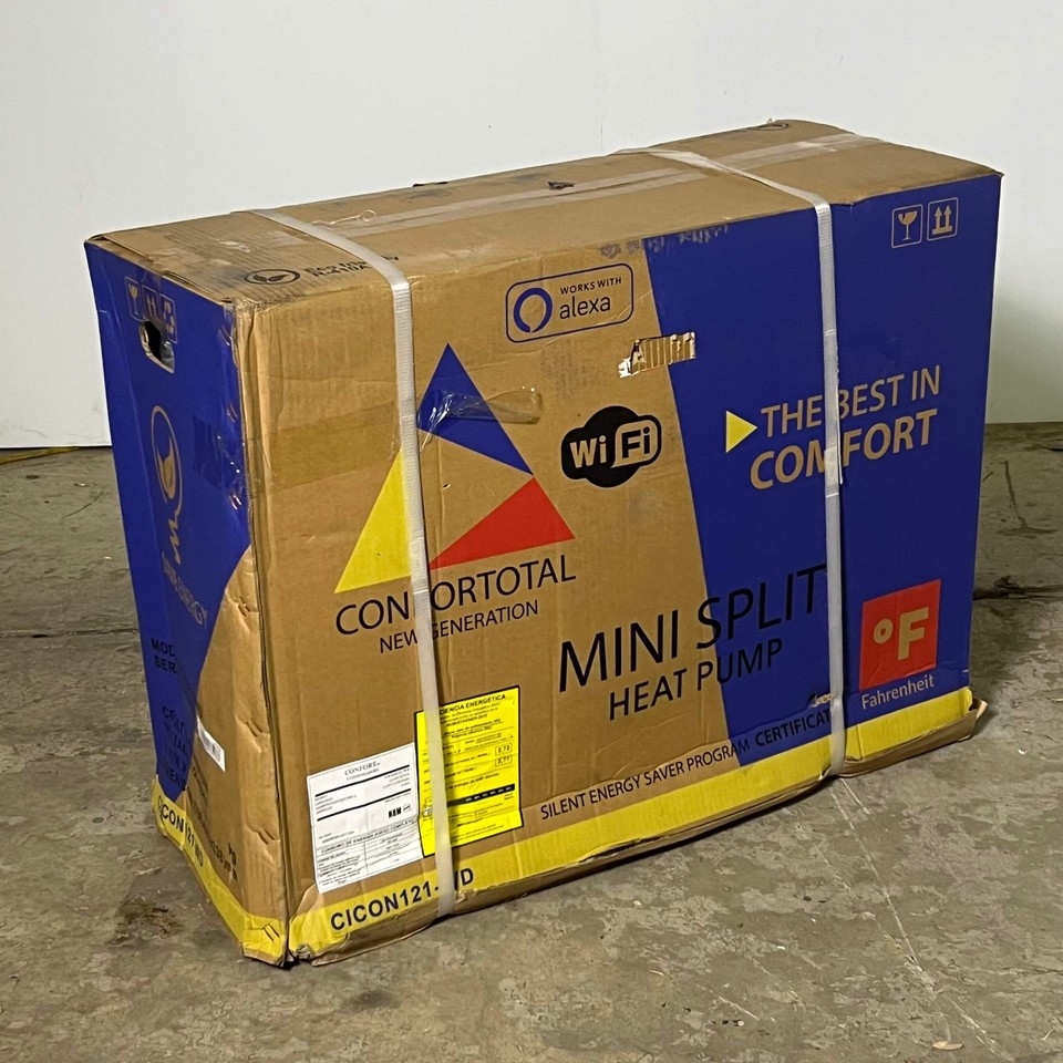 CONFORTOTAL 12000 BTU Mini Split Air Conditioner 26" L x 10" W x 20.5 ...