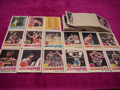 Topps 1977-78 Basketball Complete Set (1-132) w/ Dr. J Abdul Jabbar ...