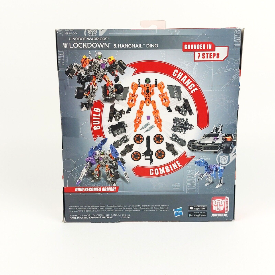 Transformers Construct-Bots Dinobot Warriors Lockdown & Hangnail Dino New Sealed | eBay