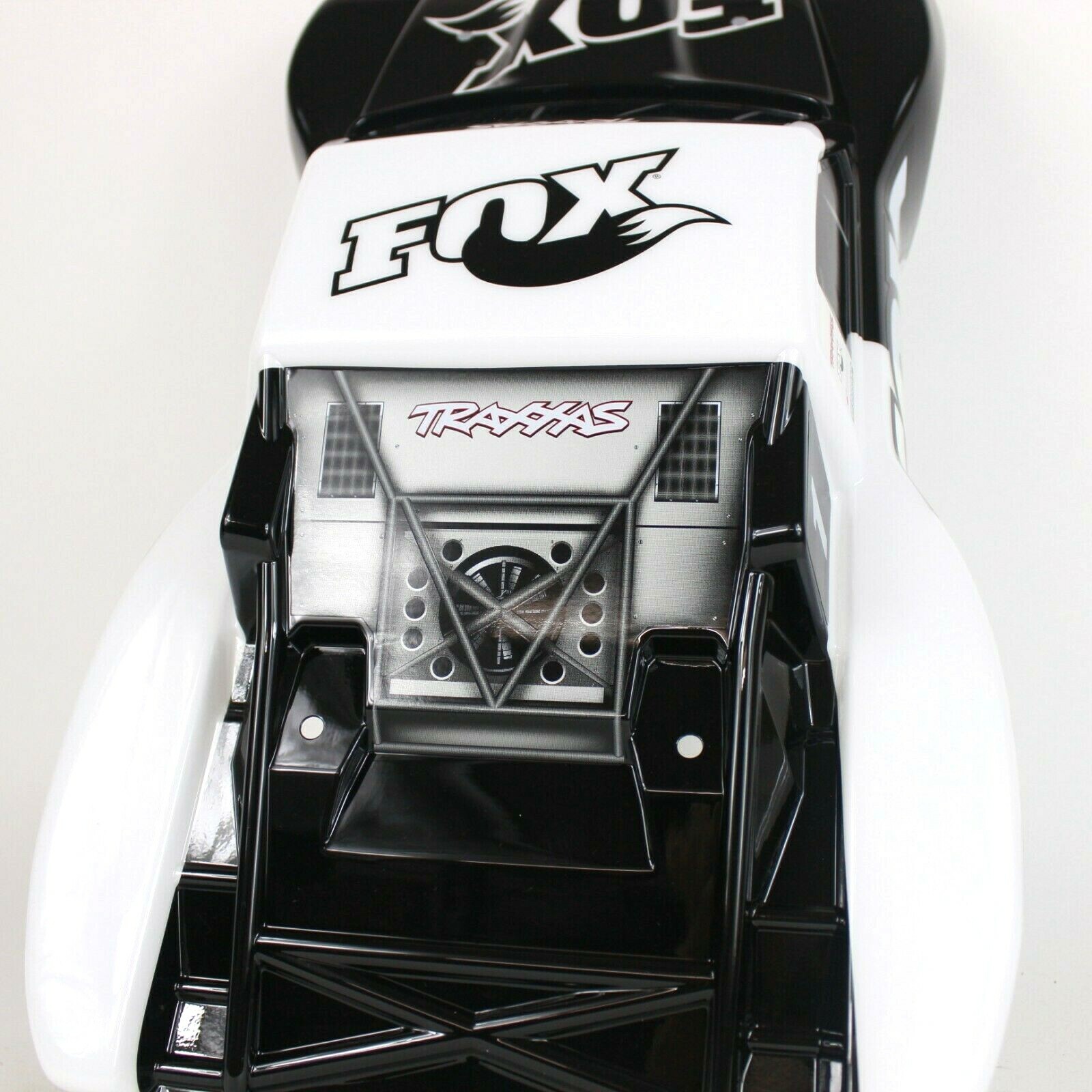 Traxxas Slash FOX Racing Body White 2WD Painted & Pre-Cut w/Decals 6849 ...