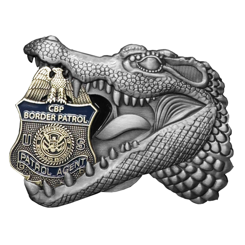 EL15-9 Border Patrol Agent Alligator Alcatraz Challenge Coin Florida ...