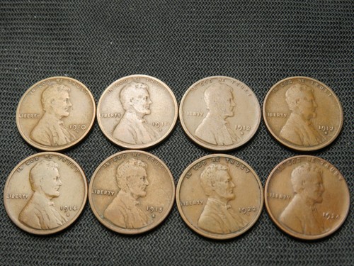 1910 S 1911 S 1912 S 1913 S 1914 S 1915 S 1922 D 1924 D Lincoln Wheat ...