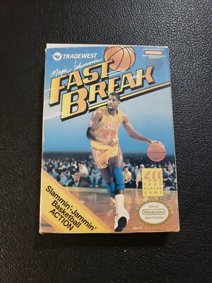 Magic Johnsons Fast Break-Nintendo NES- Basketball Game-complete-great ...