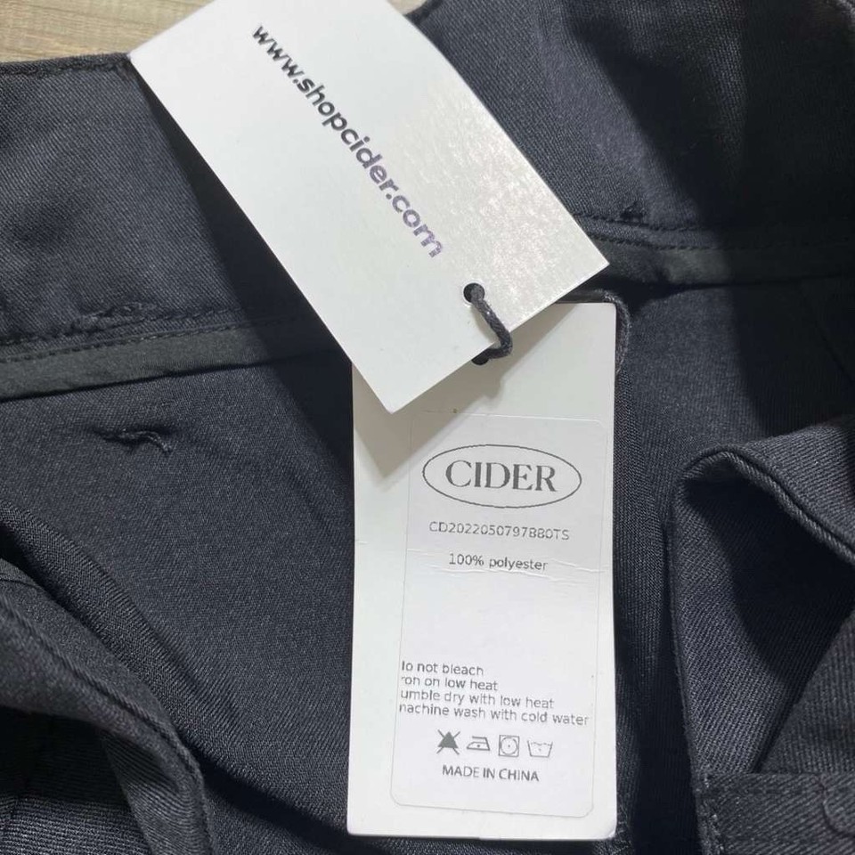 Cider Womens Pleated Dress Pants Size XS Black | eBay