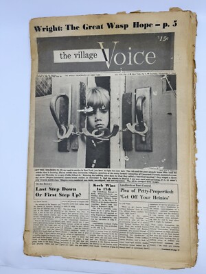 The Village Voice November 7, 1968 Wright: The Great Wasp Hope Vintage ...
