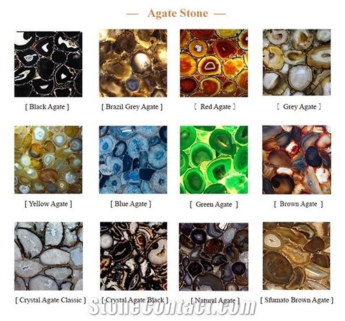 Bakclit Blue Agate Stone Interior Decoration Wall Paneling Agate Tiles ...