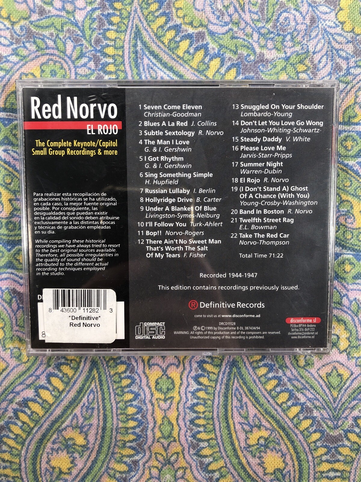 El Rojo: The Complete Keynote Recordings And More by Red Norvo (CD, Jun ...