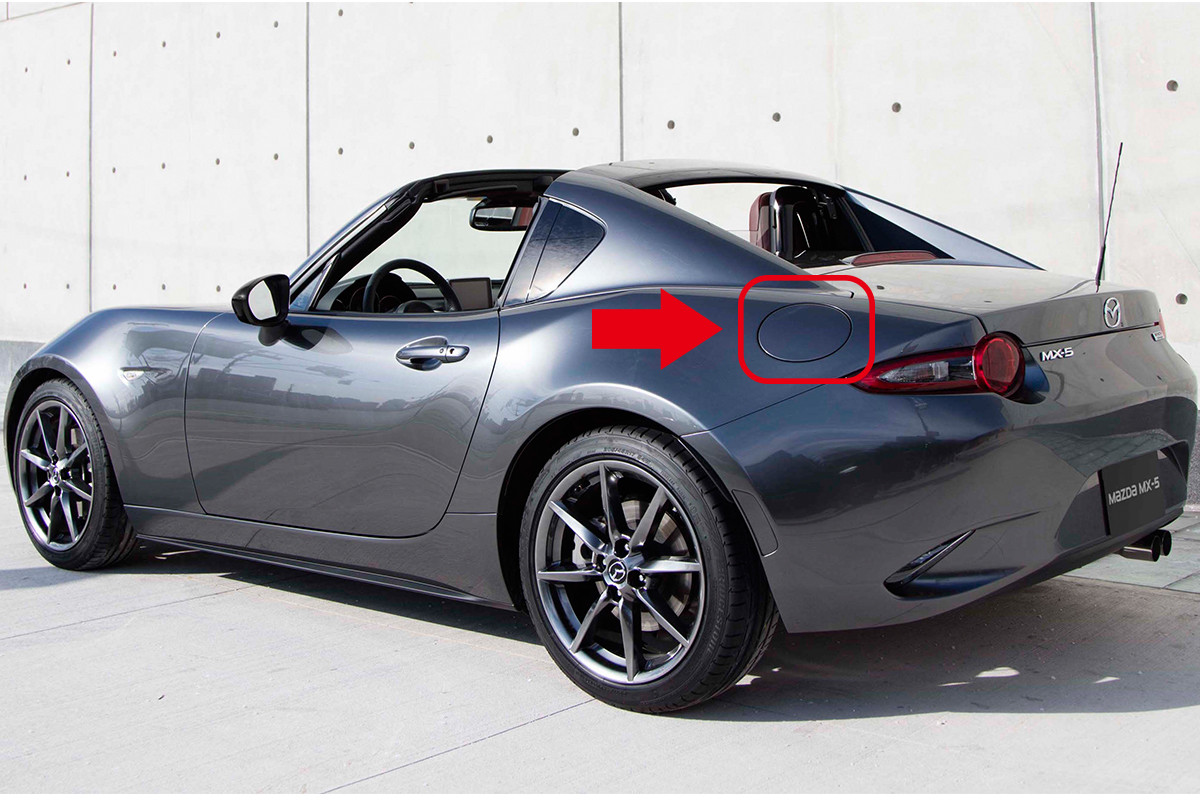 Fits Mazda MX-5 Miata ND Outside Fuel Cap Fin Trim Cover GS GT 2025 Dry ...