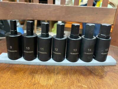 Husky 1/2 in. Drive Hex Bit Impact Socket Set MM 7 Piece H2DMMHBI7PC | eBay