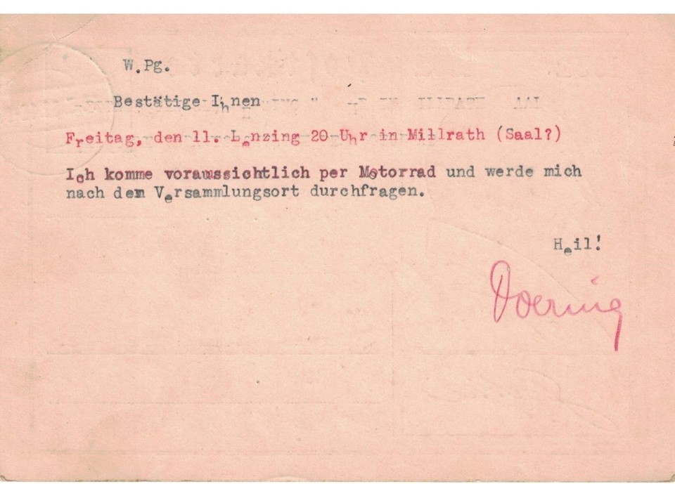 1932 Old German Goethe Post Card. Used #02 GERM1932GPC | eBay