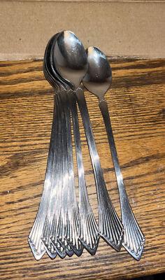 9 Iced Tea Spoon Teaspoon Towle Cutlery Supreme Primavera Stainless ...