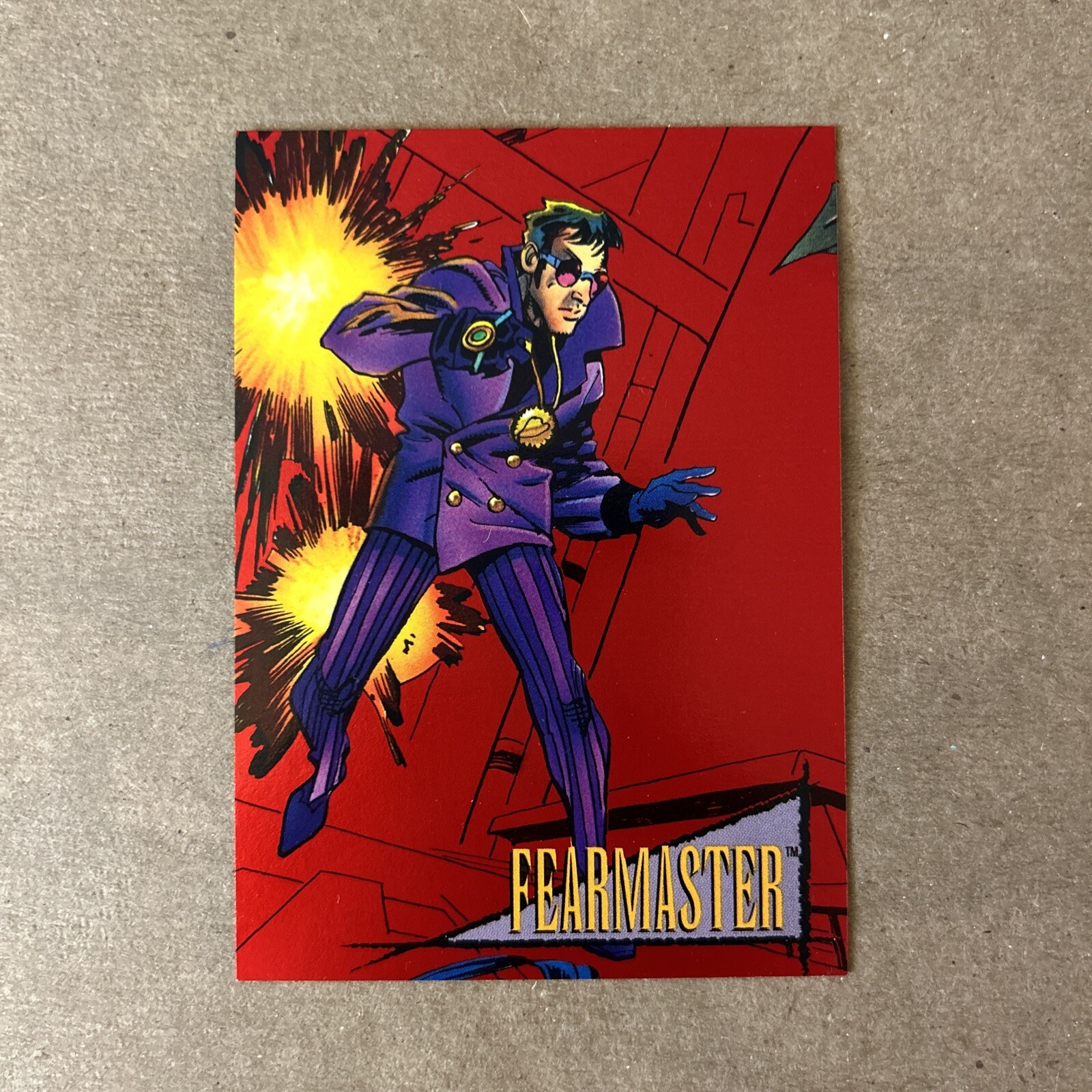 1993 Skybox Marvel Fearmaster 2099 Red Foil Insert Card #4 | eBay
