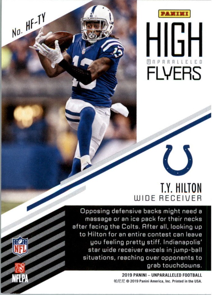 2019 Panini Unparalleled High Flyers #10 T.Y. Hilton - NM-MT | eBay