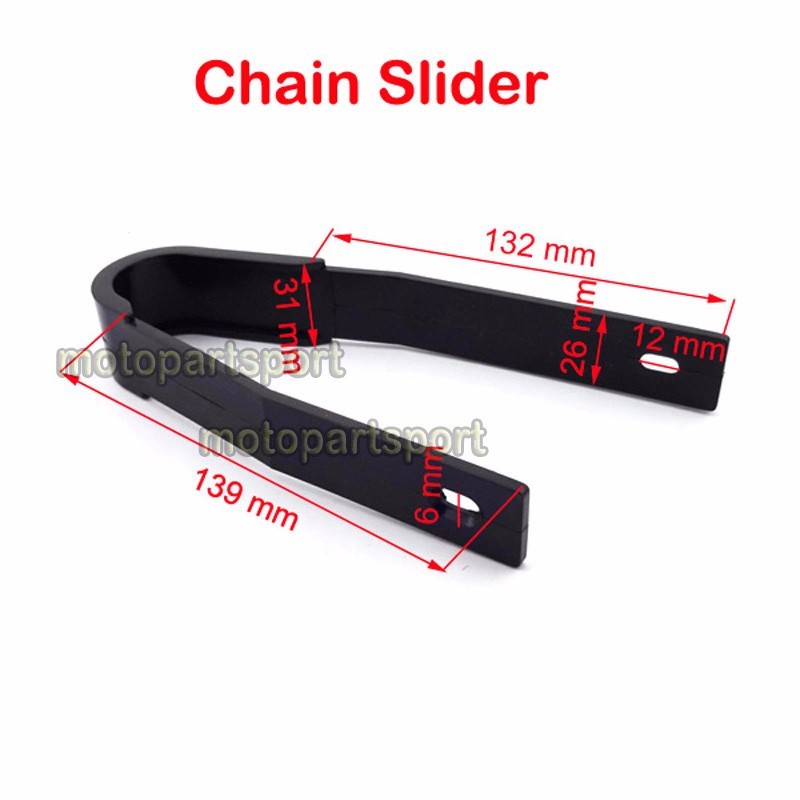 10mm Chain Guide Slider Swingarm Protect Tensioner 50cc-160cc Pit Dirt ...