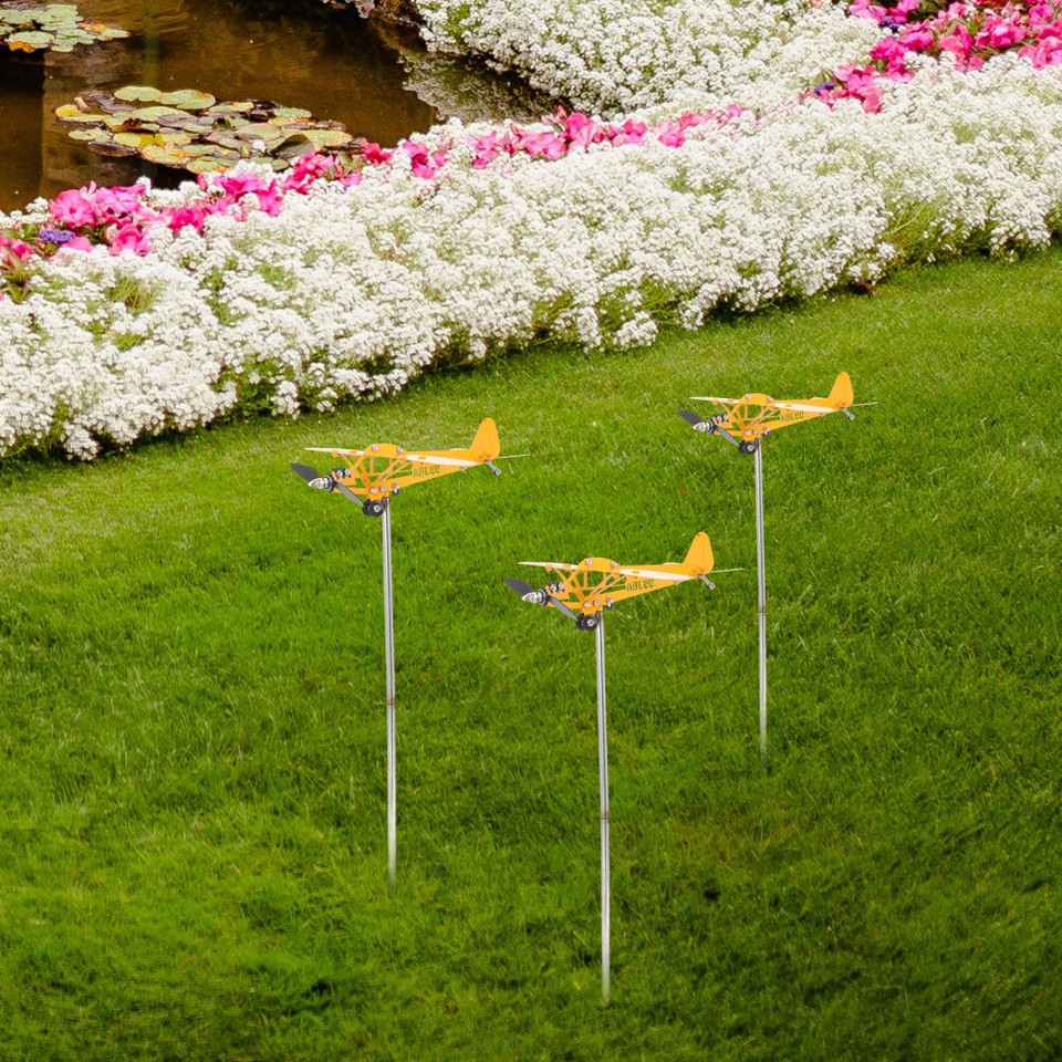 Wind Spinner Windmill Wind Catchers Sculpture Airplane Weathervane Wind ...