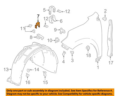 GM OEM 18-24 Equinox,XT4 Fender Fender Components-Fender Upper Bracket ...