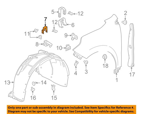 GM OEM 18-24 Equinox,XT4 Fender Fender Components-Fender Upper Bracket 23233989 | eBay