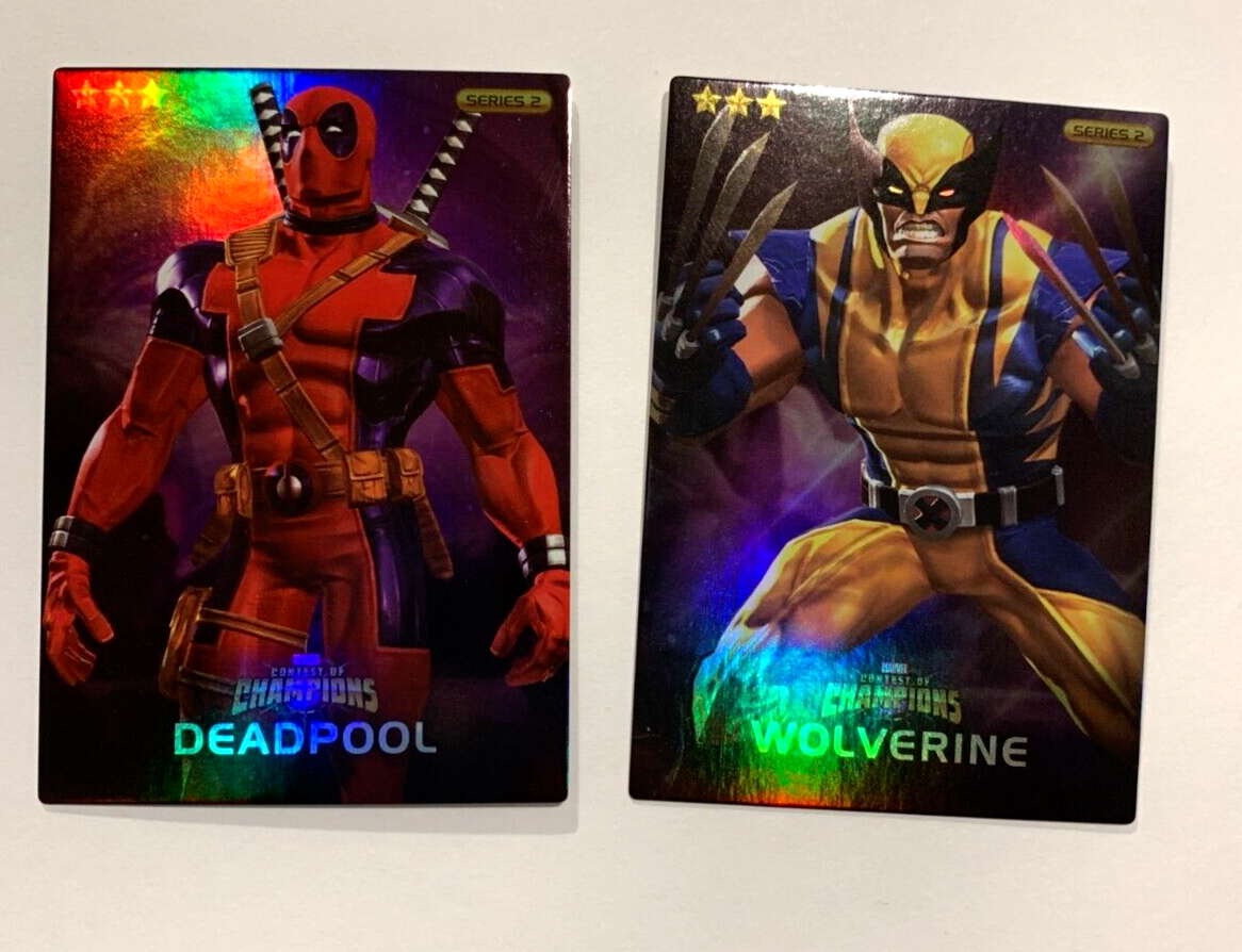 75 DIFFERENT Marvel Contest of Champions Arcade Cards FOIL Deadpool ...