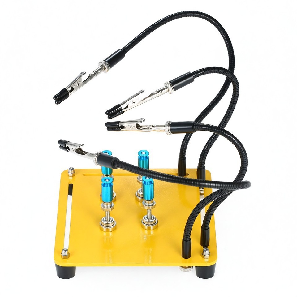 Third Hand Soldering Tool with 4 Flexible Arms & Magnetic Columns ...