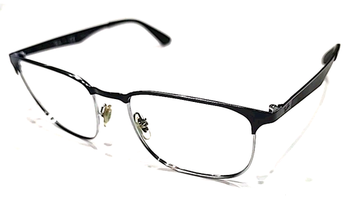 Ray Ban RB6363 2861 Black Silver Square Eyeglasses Frame 54-18 145 VGG ...