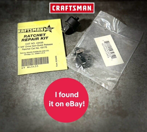 NEW MADE IN USA Craftsman Repair Kit 43435 for 3/8” Drive 43175 NOS Old ...