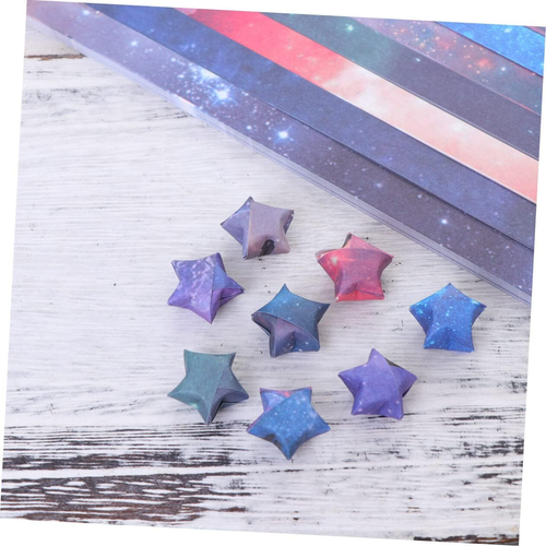 Colors Sky Pattern Origami Handcraft Pentagram Star Folding Crafts ...