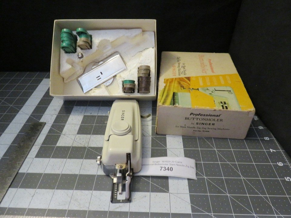 Singer Buttonholer / Monogrammer Sewing Attachment in Box Embroidery | eBay