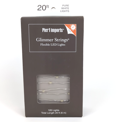 NEW Pier 1 Imports Glimmer Strings LED Lights 20 Feet 120 Lights ...