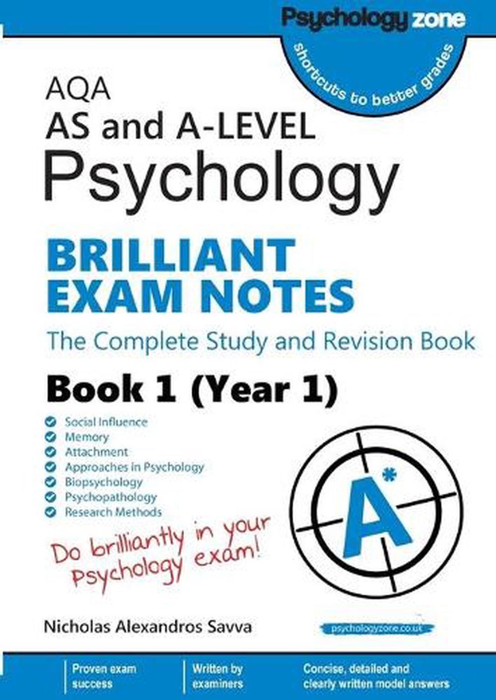 AQA AS and A-level Psychology BRILLIANT EXAM NOTES (Year 1): The ...